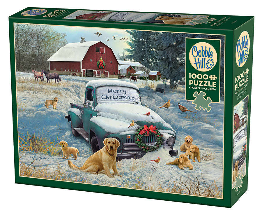Merry Christmas - Puzzle - 1000 piece - Cobble Hill Company — Cobble ...