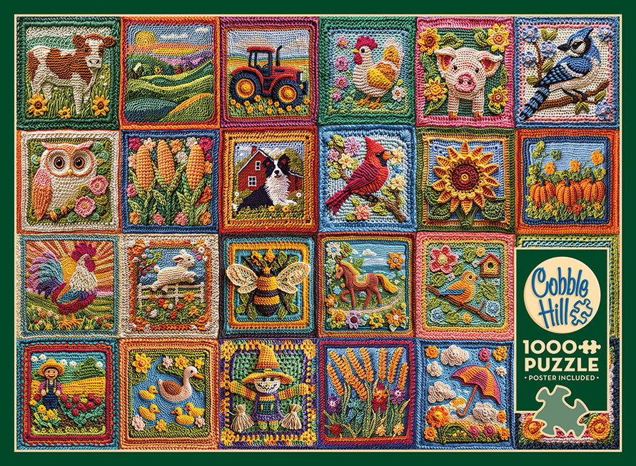 Country Life Crochet - Puzzle - 1000 piece - Cobble Hill Company ...