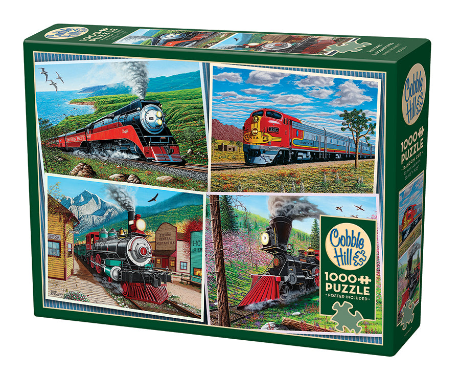 Historic Locomotives | 1000 Piece — Cobble Hill Puzzles