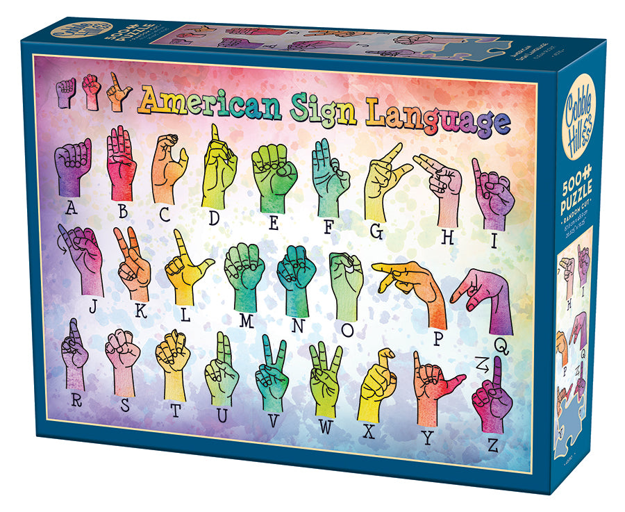 American Sign Language - Puzzle - 500 piece - Cobble Hill Company ...