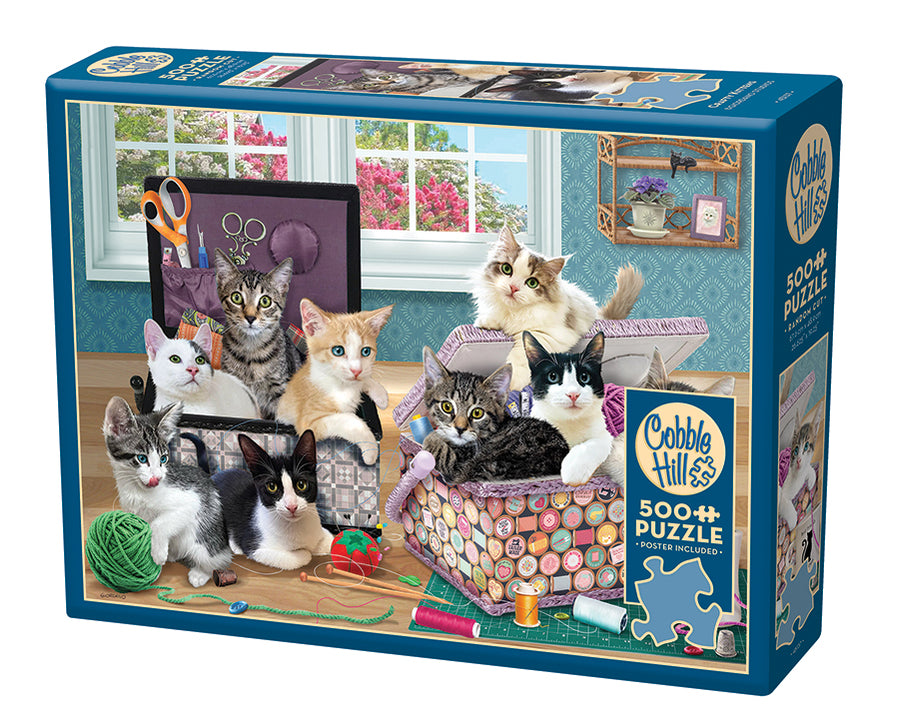 Crafty Kittens | 500 Piece — Cobble Hill Puzzles