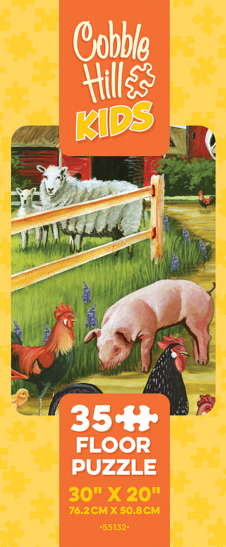 Welcome to the Farm | Floor Puzzle 35pc | 55132 | Cobble Hill Puzzles ...