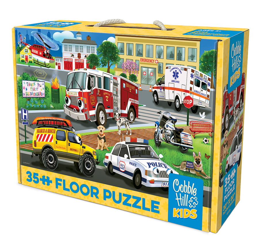 First Responders | Floor Puzzle 35pc | 55135 | Cobble Hill Puzzles ...