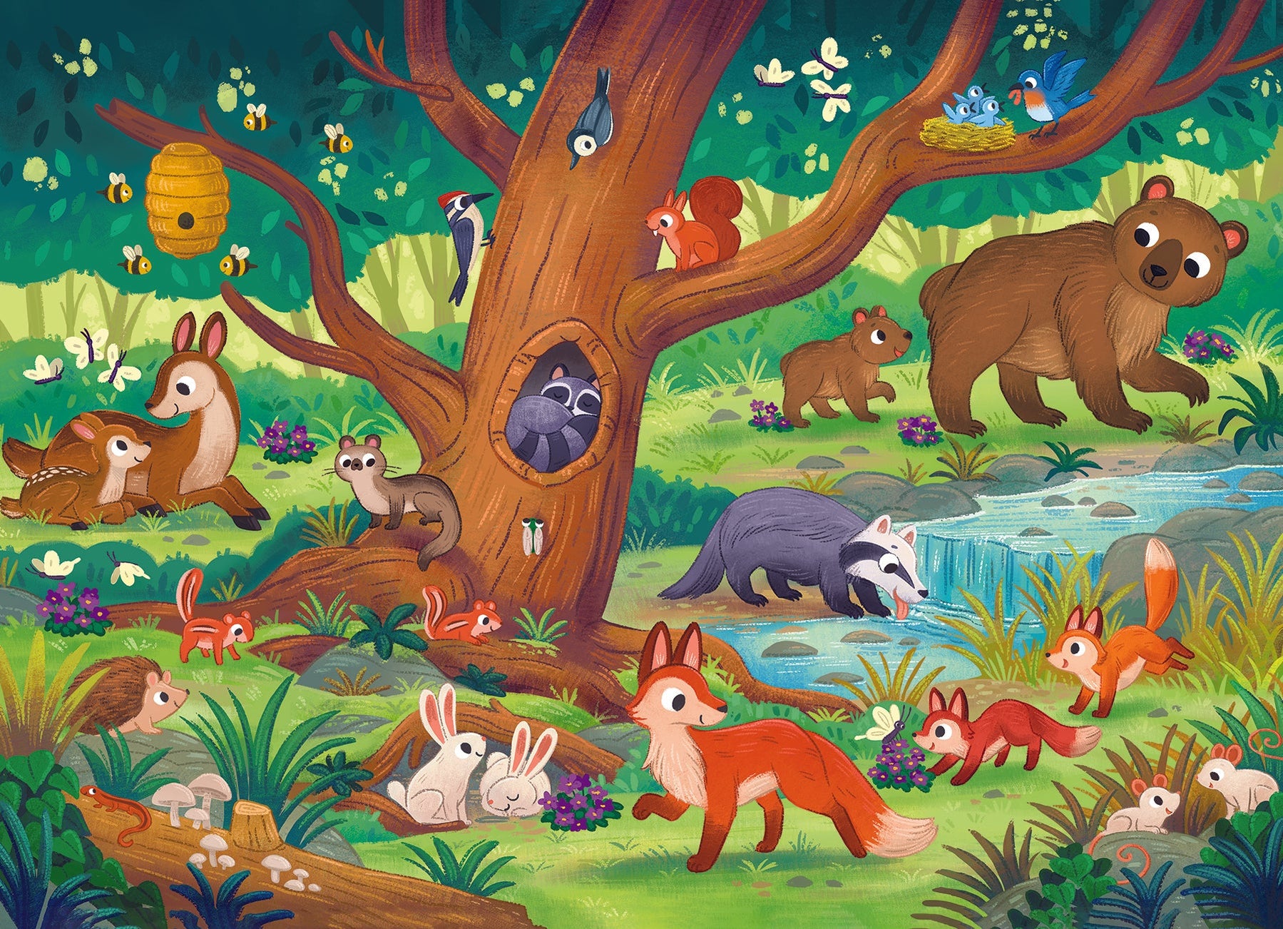 Forest Scene | 35 Piece Tray - Cobble Hill Puzzles