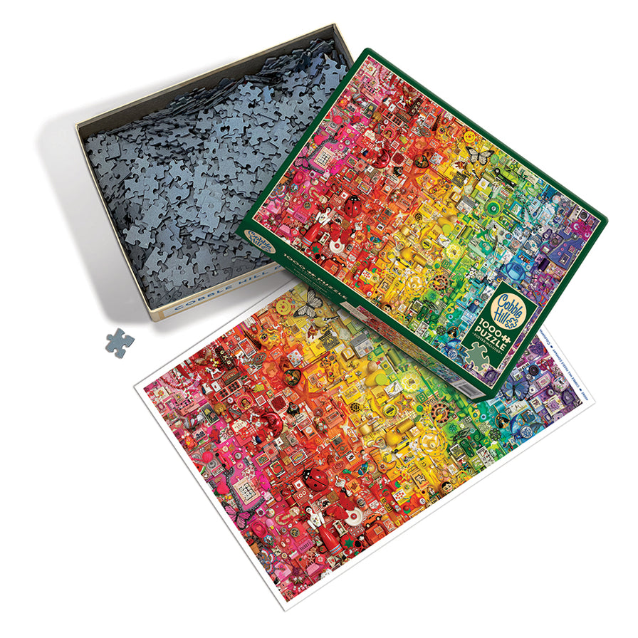 Colourful Rainbow 1000 piece jigsaw| 40062 |Cobble Hill Puzzles ...