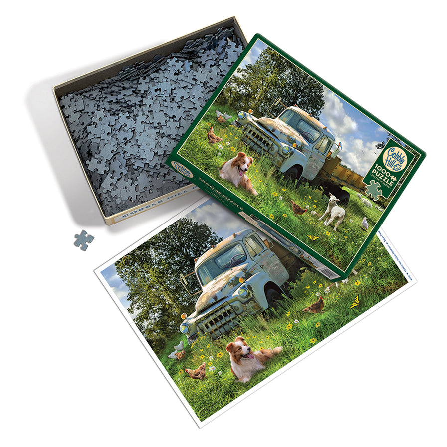 Sheep Field 1000 piece jigsaw| 40153 |Cobble Hill Puzzles Official Website