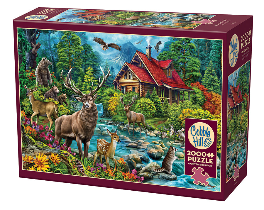 Red-Roofed Cabin 2000 piece jigsaw| 49016 |Cobble Hill Puzzles Official ...